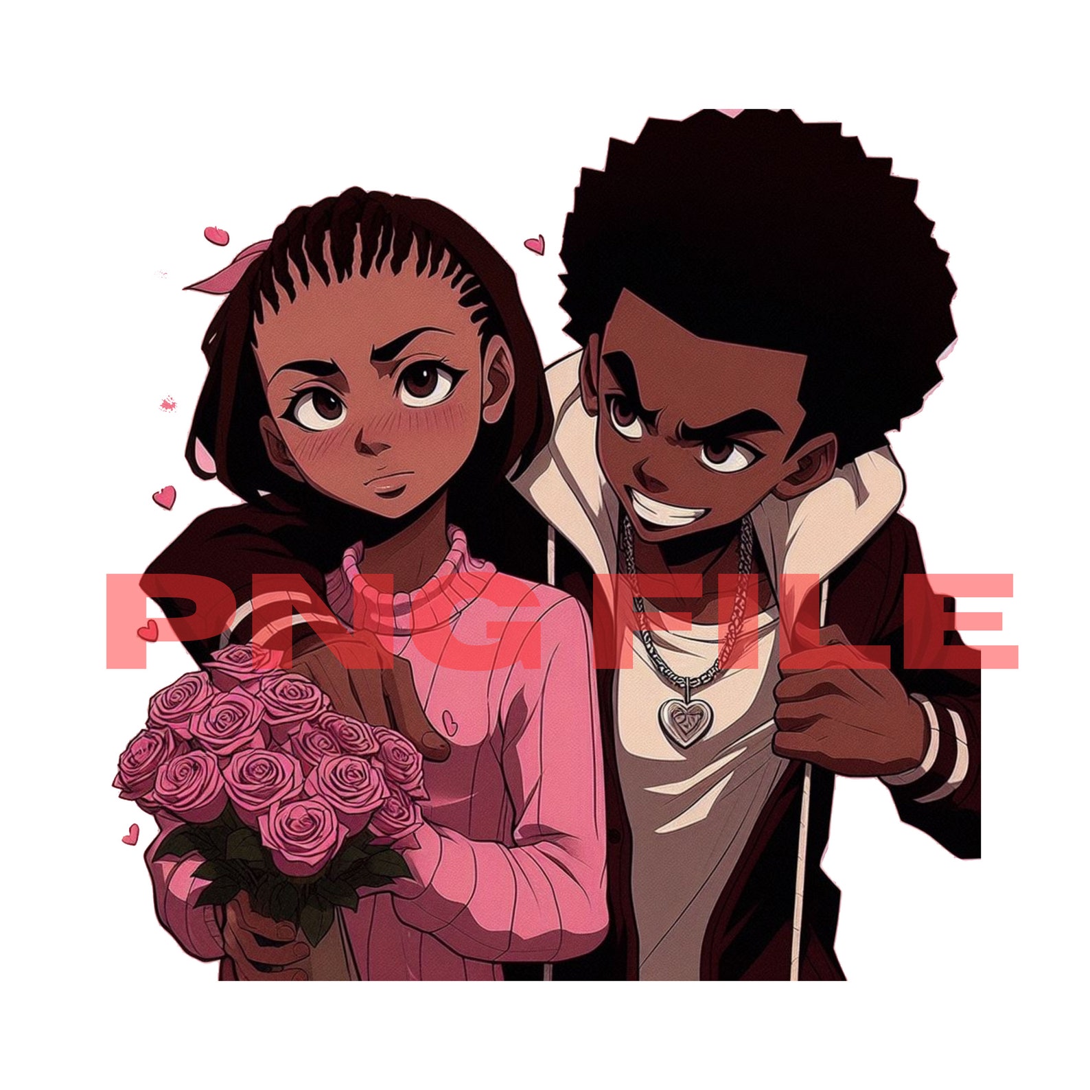 Lover Boy Png, Valentines Day PNG, Black Love Clipart, Young Love Png ...