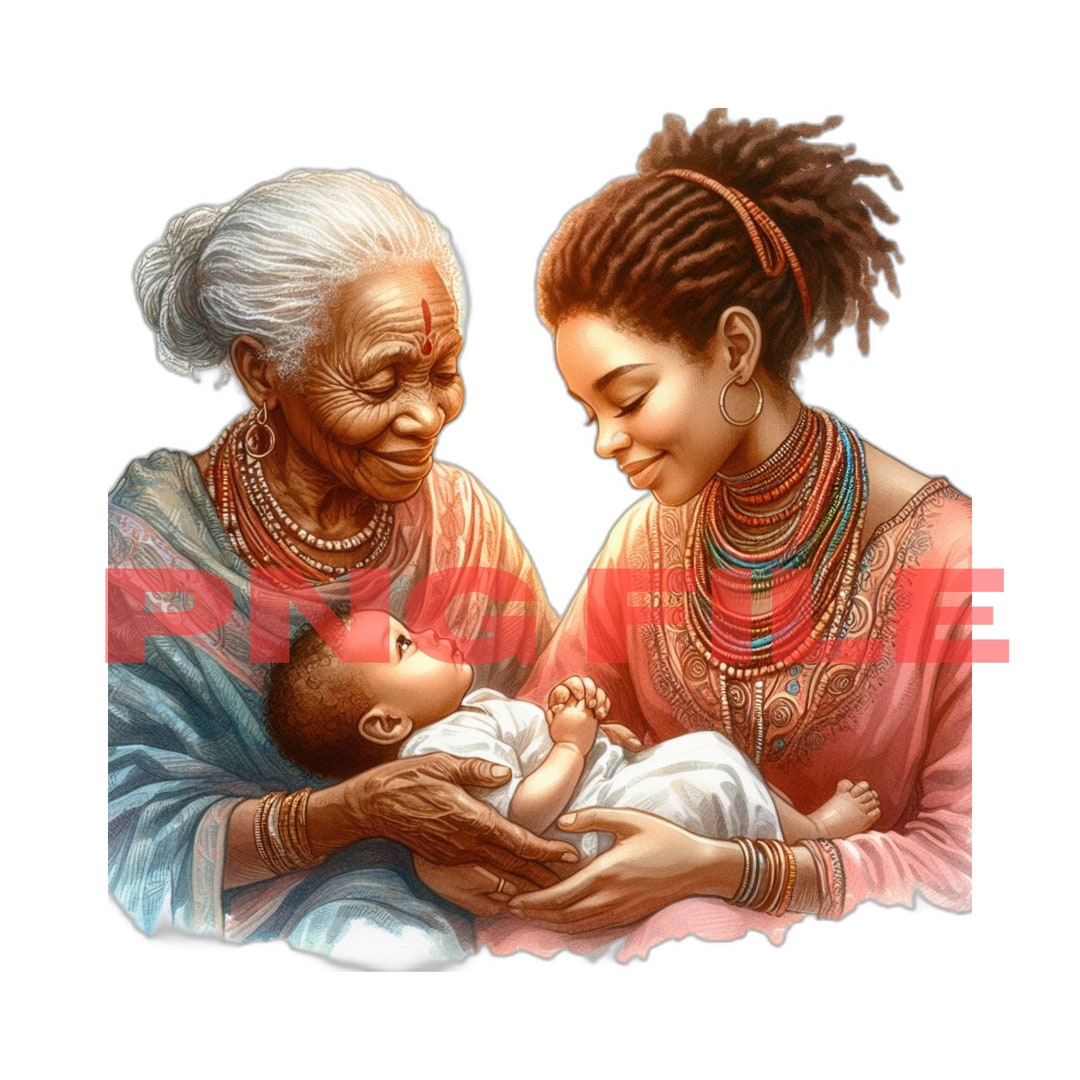 Black Ancestors Png, Black History PNG, Black Mothers Clipart, Black ...
