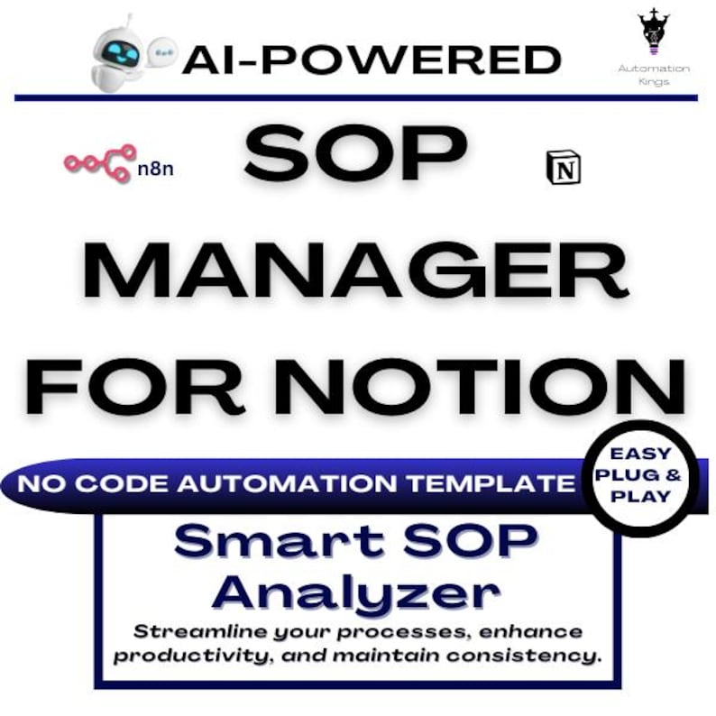 SOP Management & Automation Workflow for Notion | Intelligent Standard Operating Procedure ...