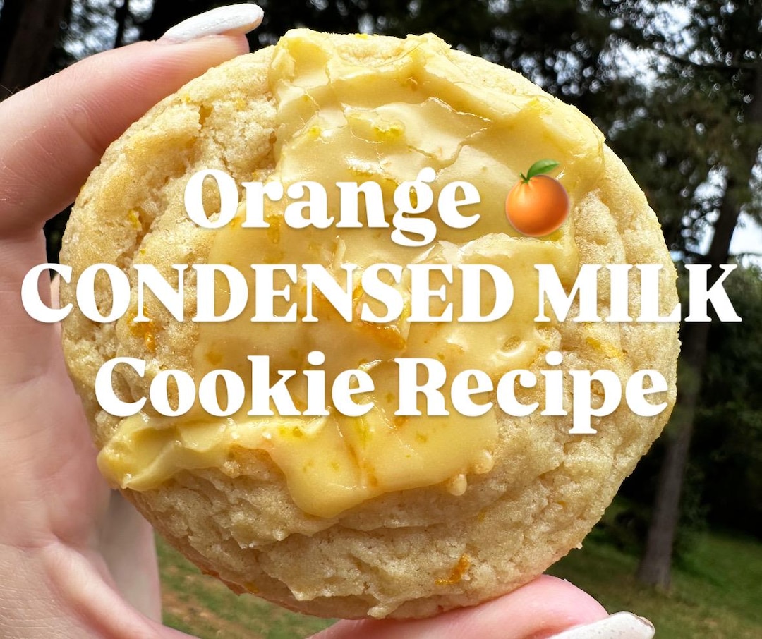 Orange Condensed Milk Cookie Recipe/ Egg Free Cookie Recipe/ Soft ...