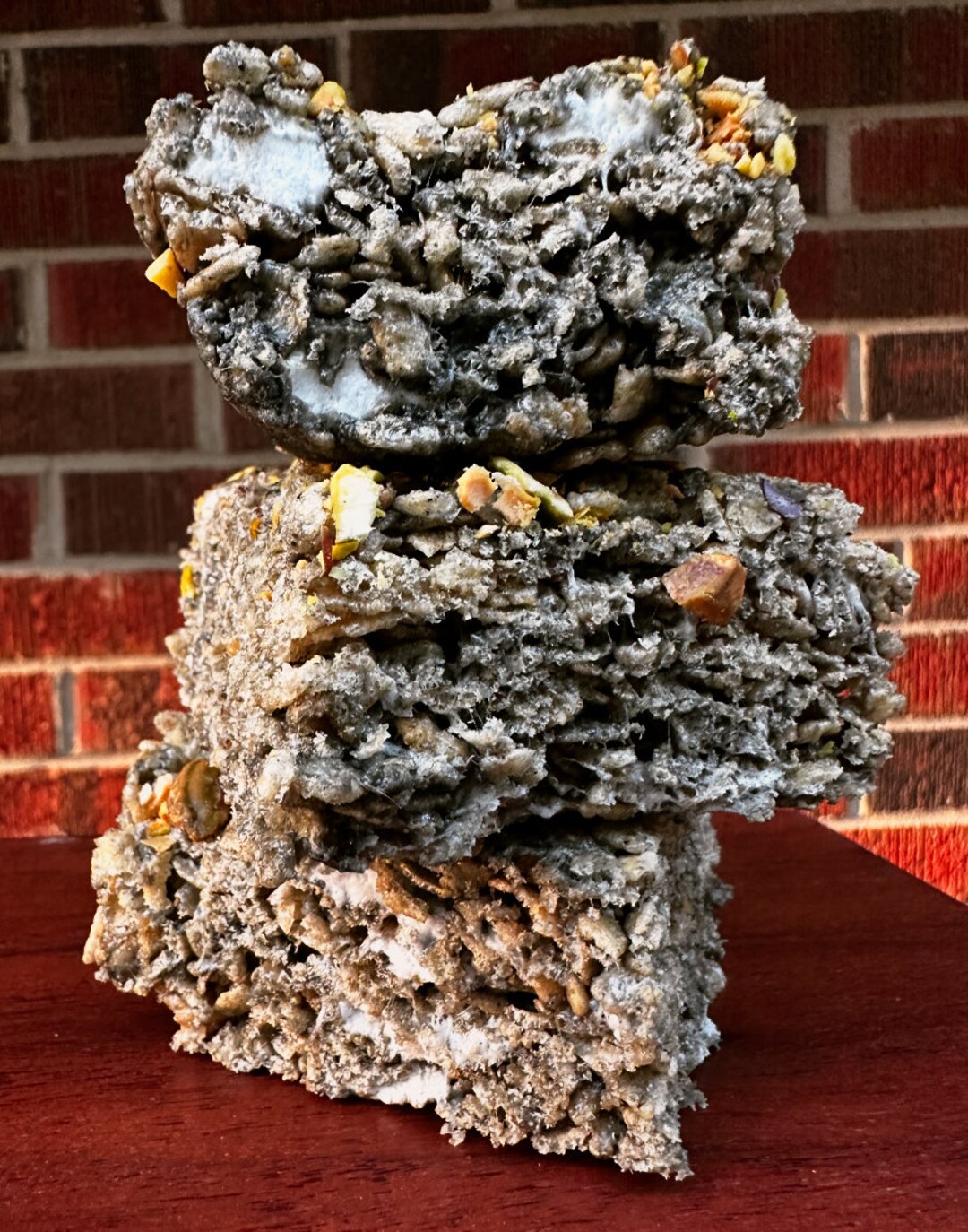 Black Sesame & Pistachio Rice Krispies Recipe | GOURMET Rice Krispie ...