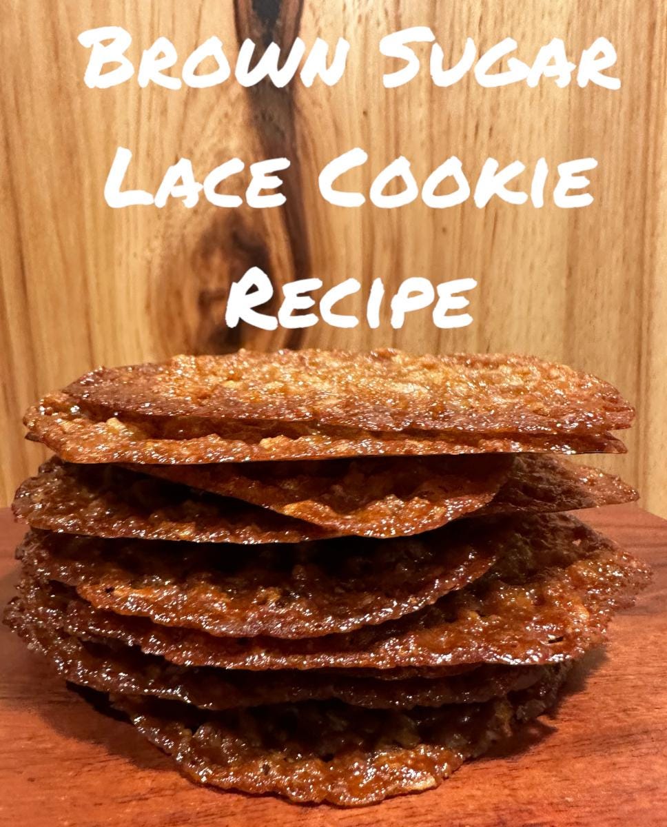 Brown Sugar Lace Cookie Recipe | Florentine Cookie Recipe | Oatmeal ...