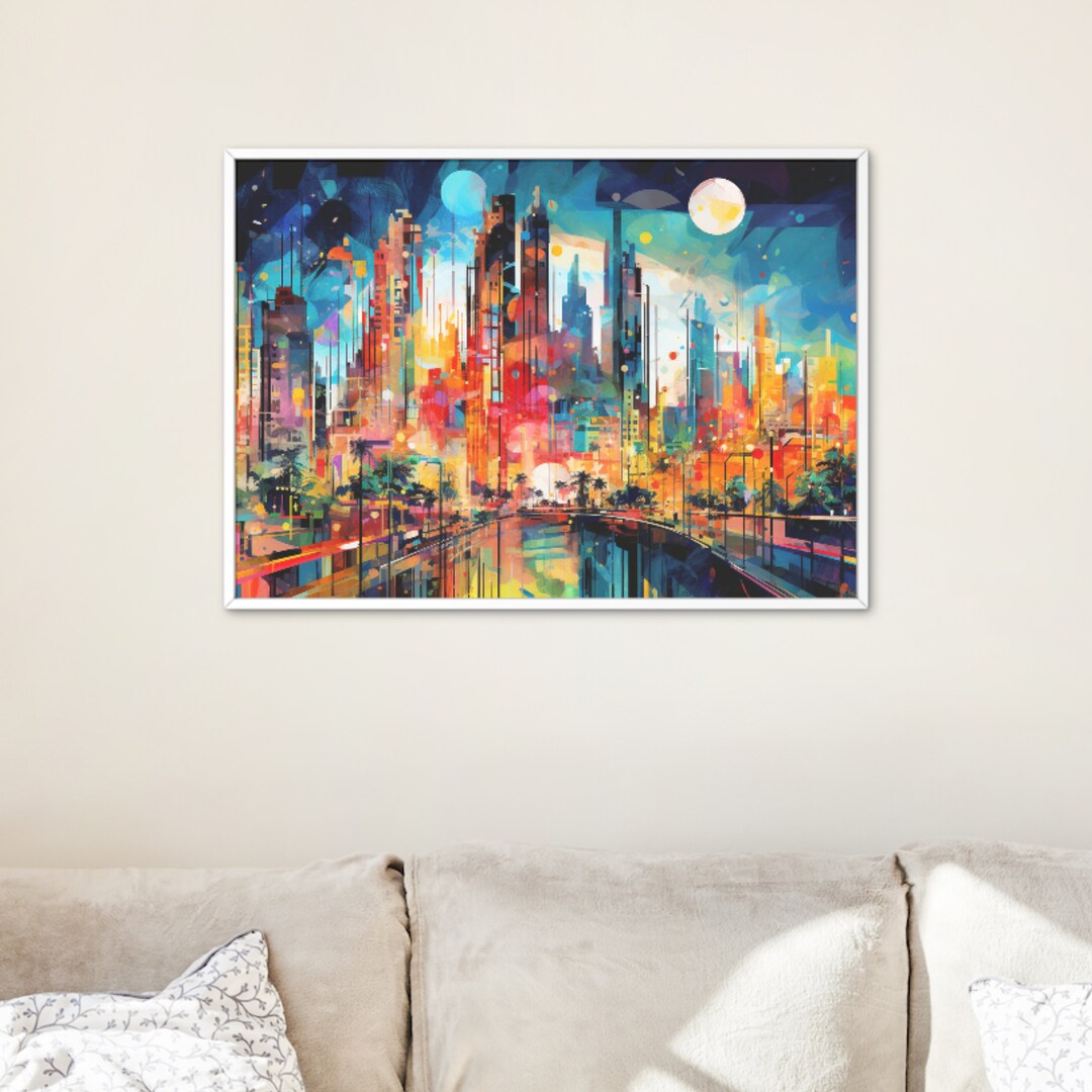 Surreal Cityscape of Miami Dreamscape Mashup Abstract Image of Miami ...