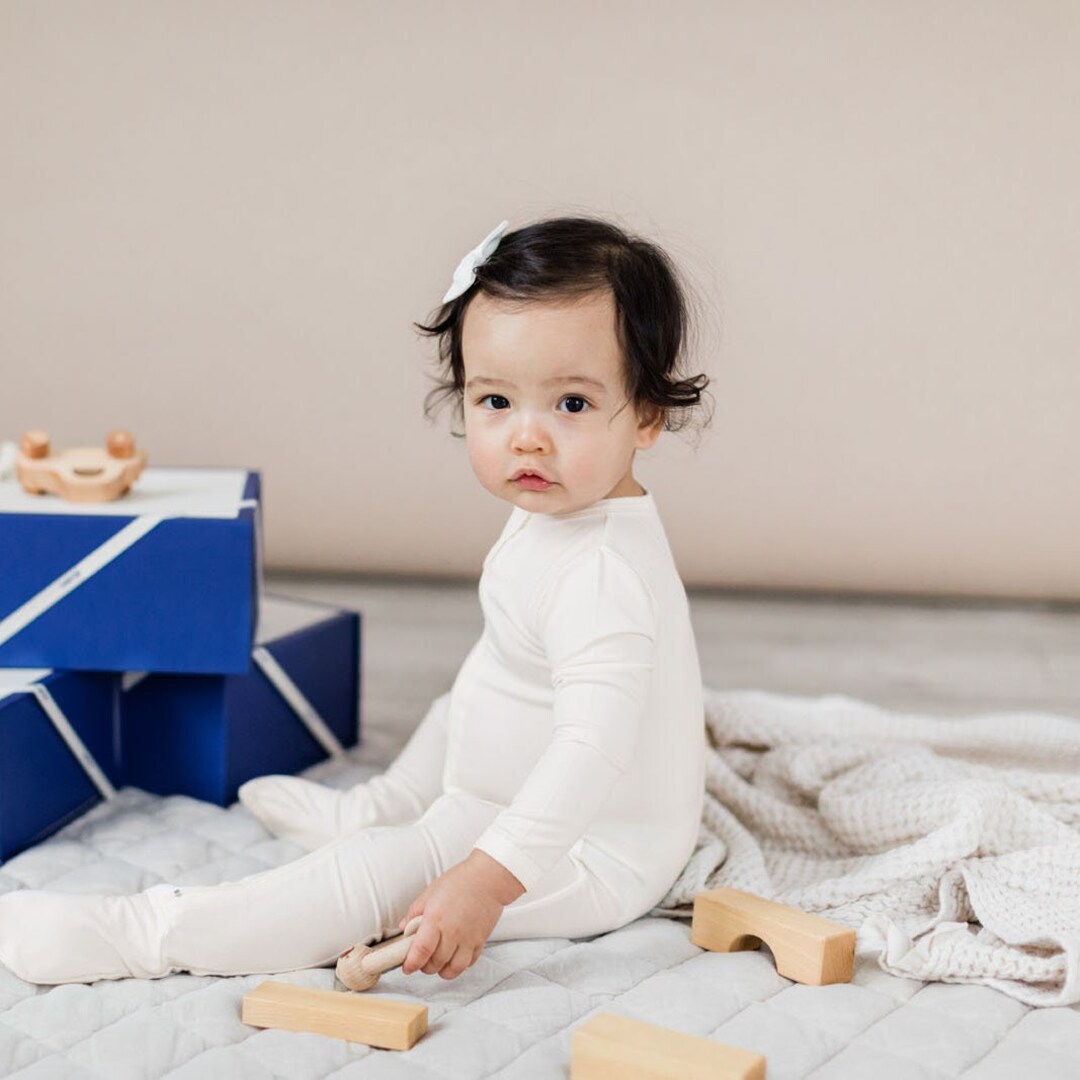 Bamboo Footed Sleepers Gender Neutral Childrens Pajamas Kids Ethically ...