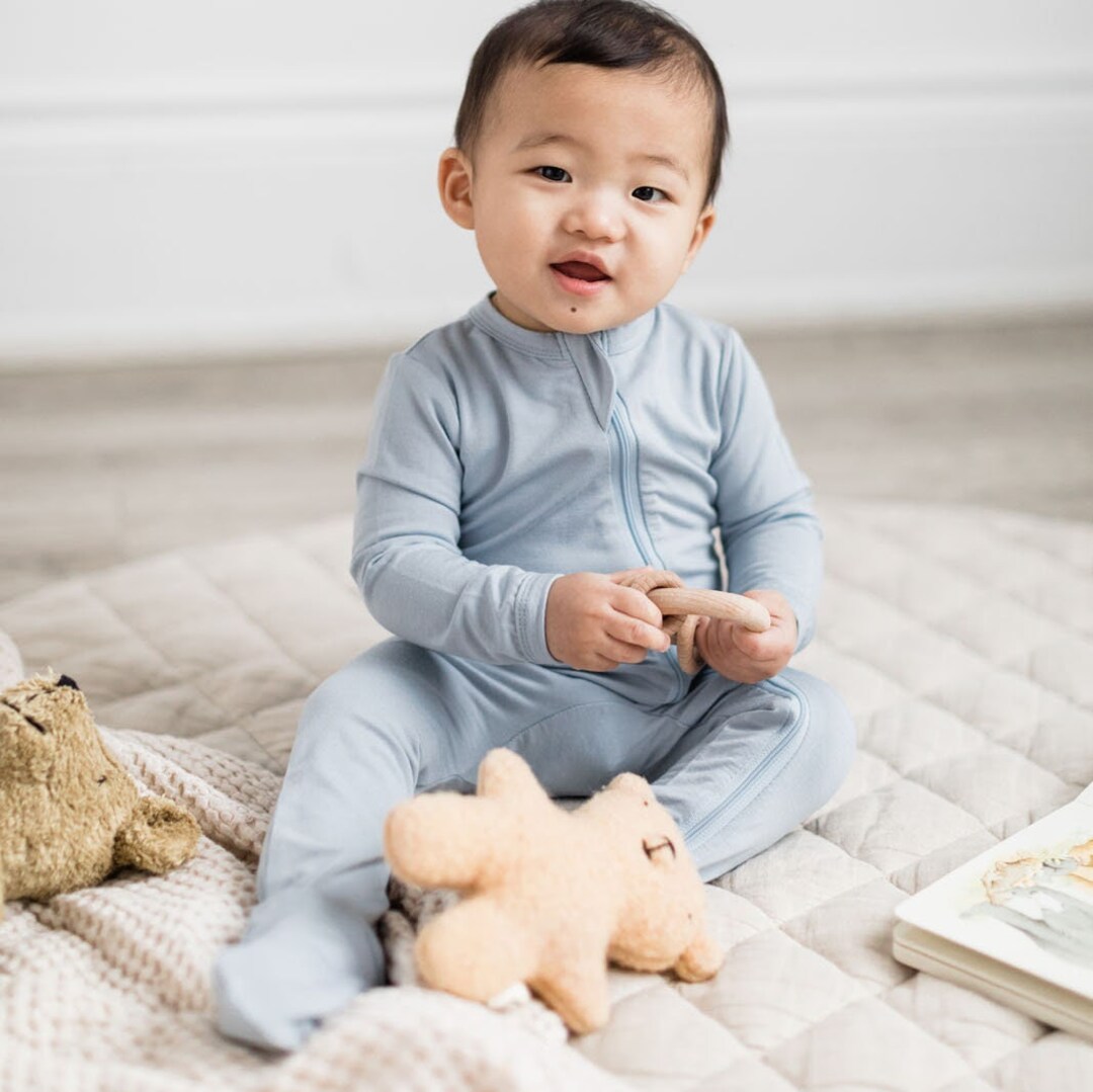 Bamboo Footed Sleepers Gender Neutral Childrens Pajamas Kids Ethically ...