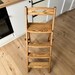 A Wooden Folding Ladder Made of Oak. Size110cm High(43inche)for Home ...