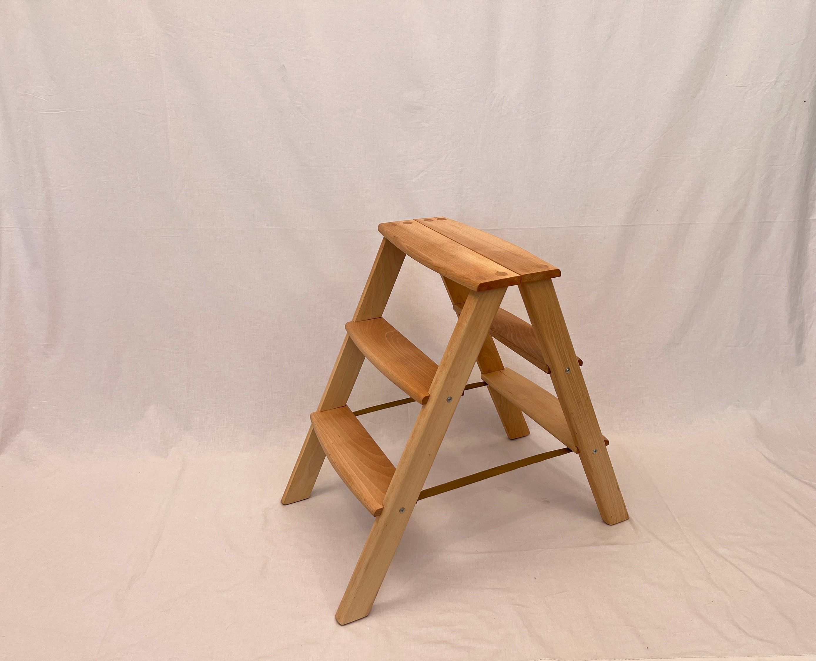 A Wooden Folding Ladder Made of Oak for Home,kitchen,flower Stand and ...
