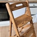 A Wooden Folding Ladder Made of Oak. Size110cm High(43inche)for Home ...