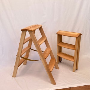Wood Step Ladder Etsy