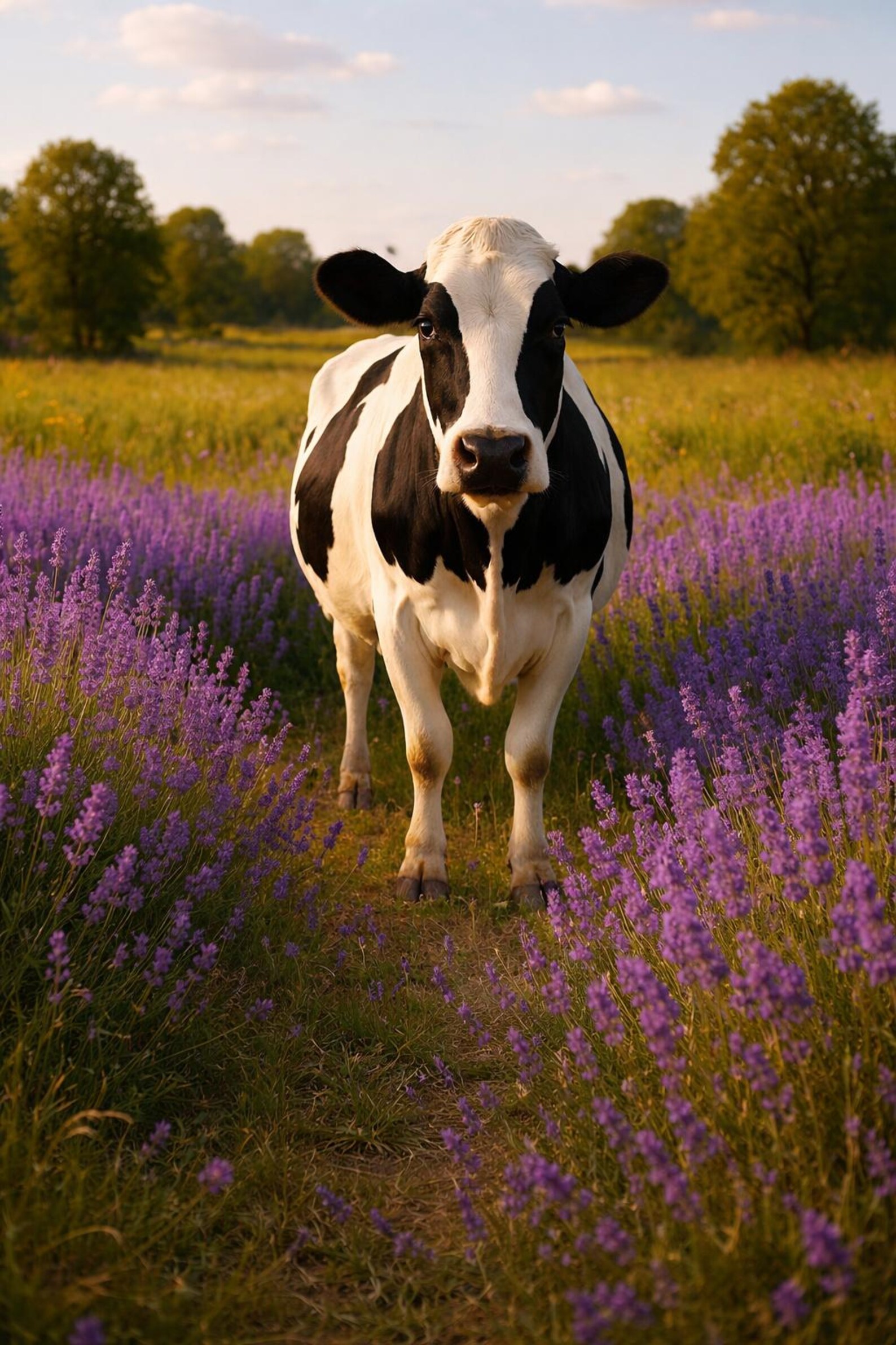 Holstein Cow in Lavender - Etsy