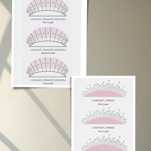 Professional Lash Maps Form for Precision Eyelash Extensions Lash ...