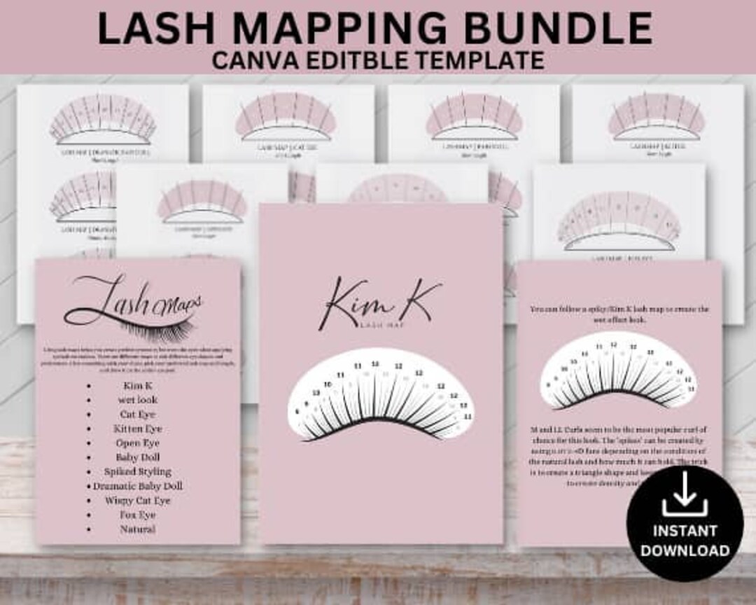 Professional Lash Maps Form for Precision Eyelash Extensions - Lash ...