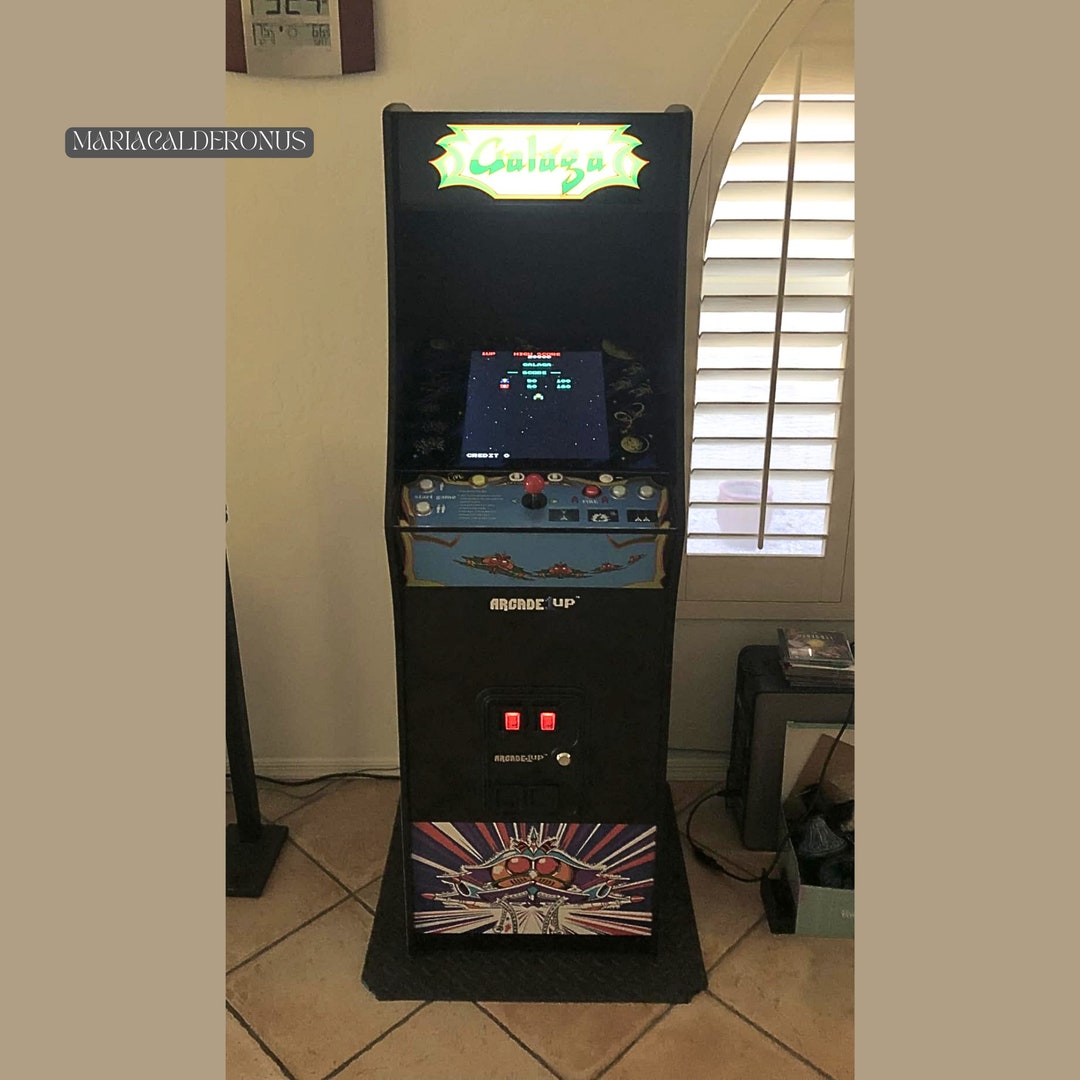 The Black Galaga Deluxe Arcade Machine Features a 17-inch BOE Screen, a ...