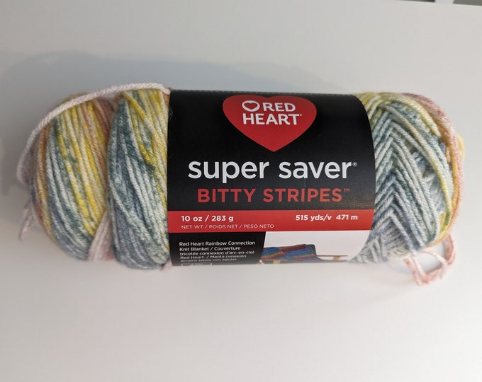 BRAND NEW Red Heart Super Saver Bitty Stripes - Etsy