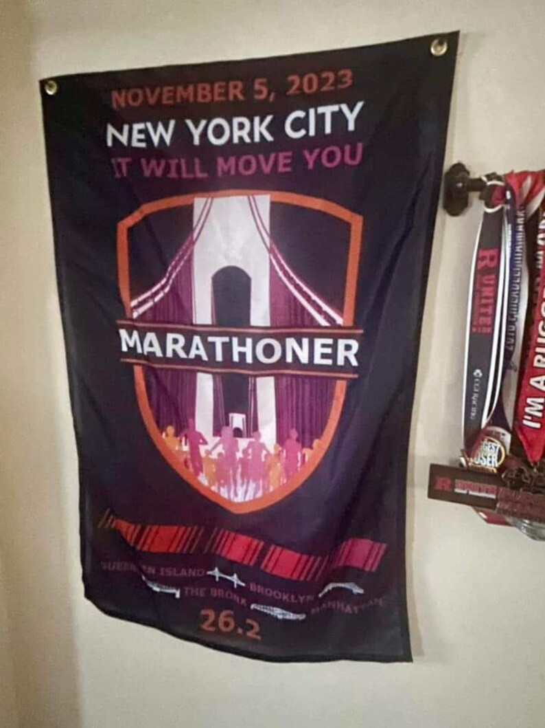 NYC Marathon Flag - Etsy