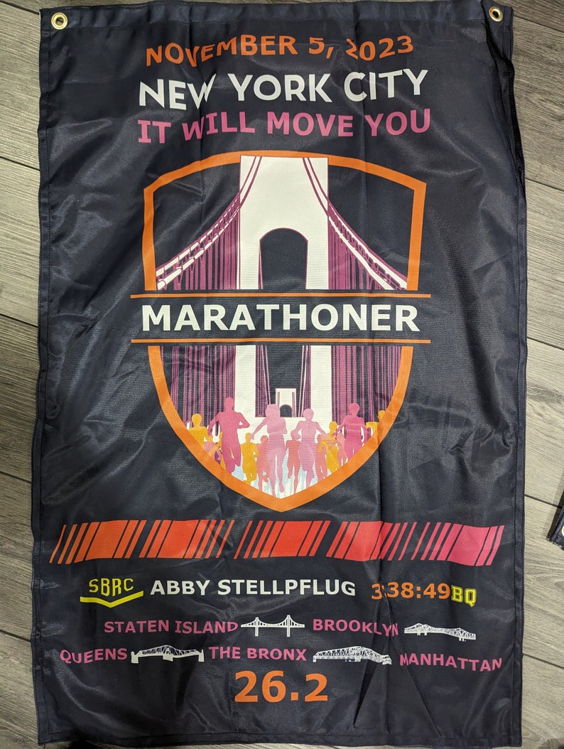 NYC Marathon Flag - Etsy