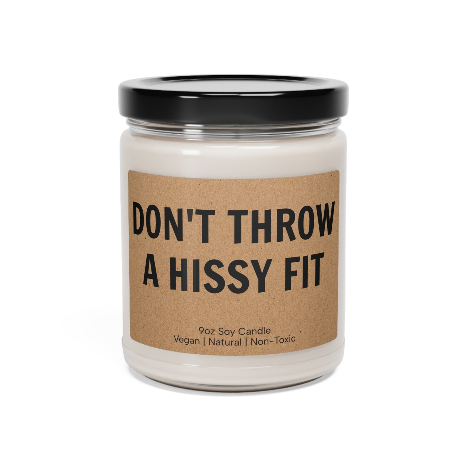 Don't Throw A Hissy Fit | Funny Sayings Candle | 9oz All Natural Vegan ...