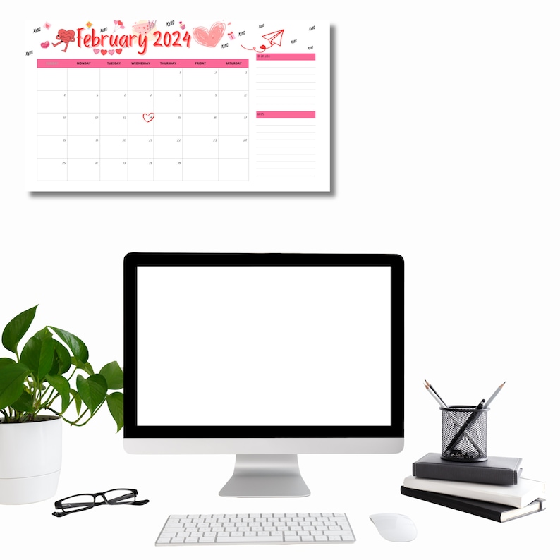 Editable February 2024 Calendar , Printable Classroom Calendar ...