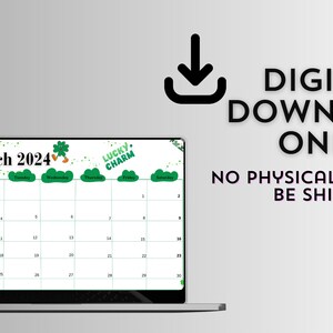 Editable March 2024 Calendar , Printable Classroom Calendar , Printable Wall Calendar ...