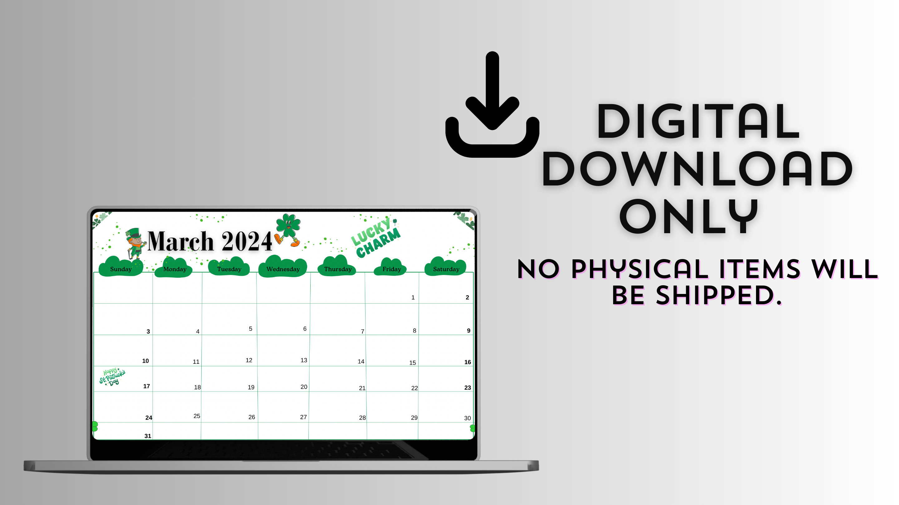Editable March 2024 Calendar , Printable Classroom Calendar , Printable ...