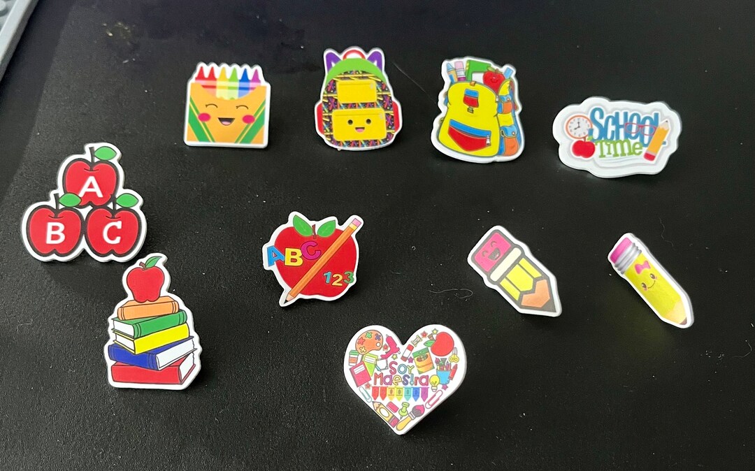 School Enamel Pins: Teacher Student Gift by Loves2craft Bootique ...