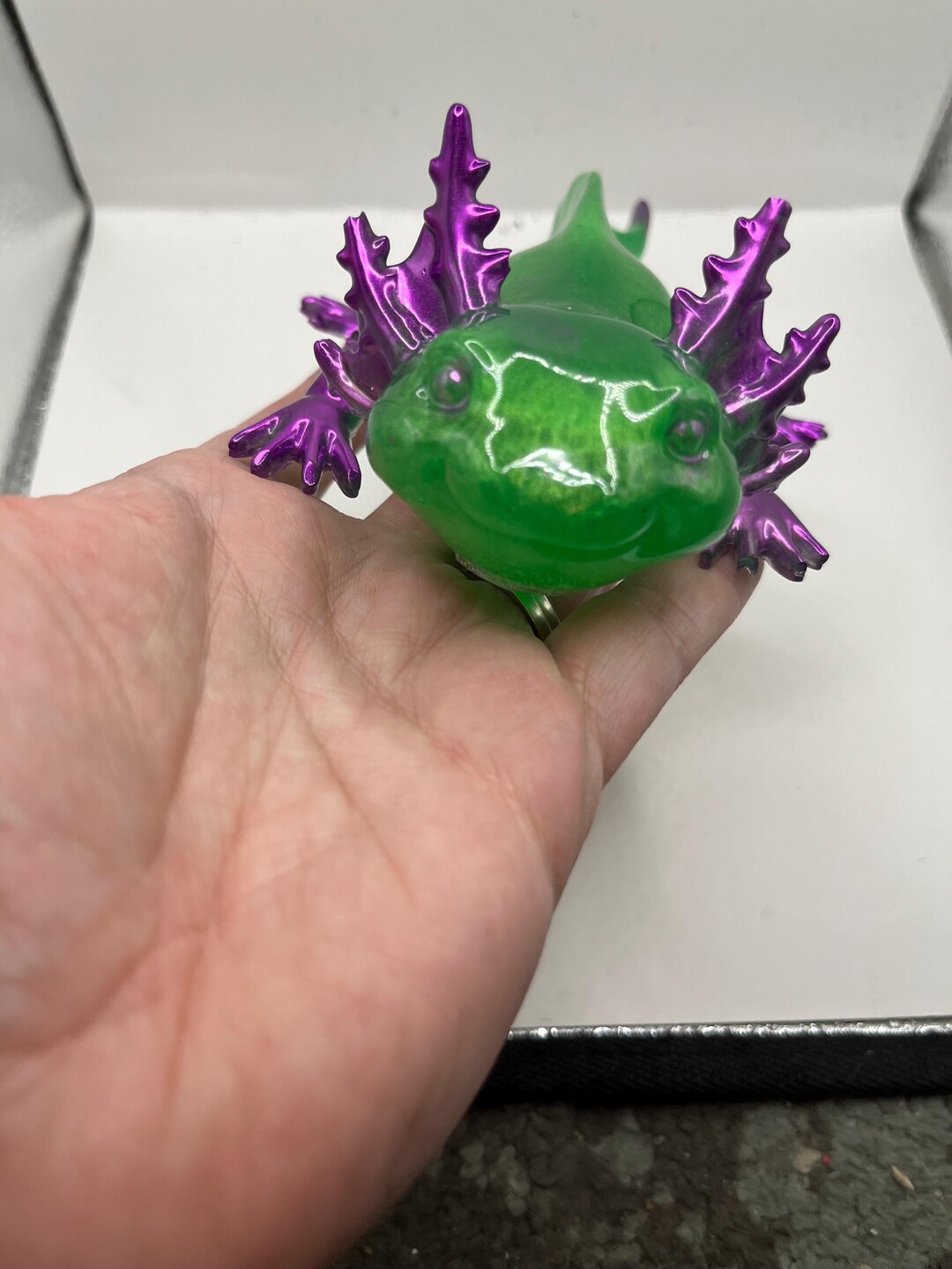 Resin Axolotl Figure: Custom Colors Available - Etsy