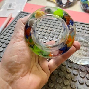 Handmade Resin Storage Jar: Miniature Skull Inclusions, Screw-on Lid - Etsy
