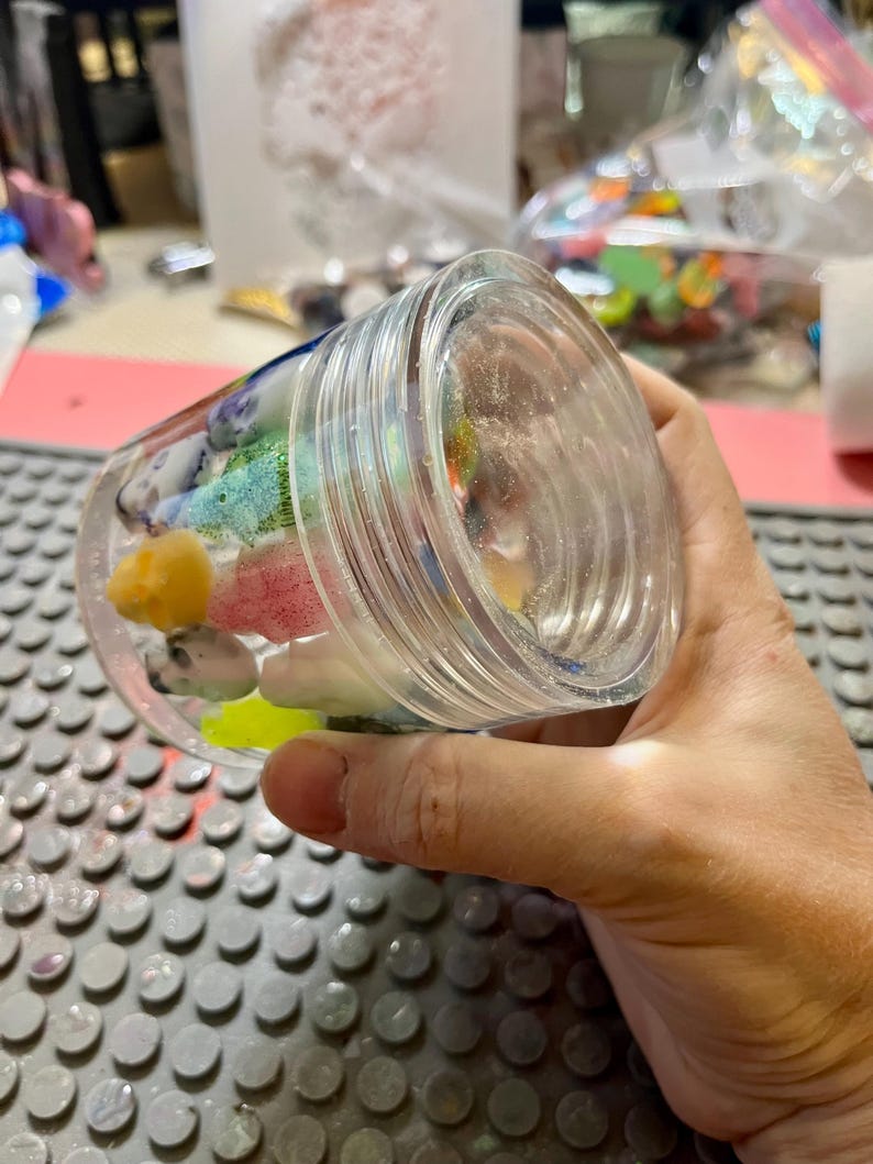 Handmade Resin Storage Jar: Miniature Skull Inclusions, Screw-on Lid - Etsy