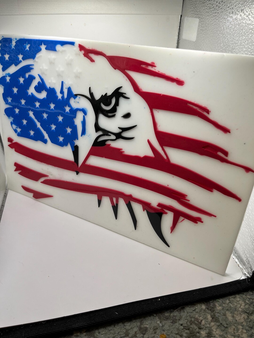 American Flag and Eagle Wall Art. Made From Resin by Loves2craft ...