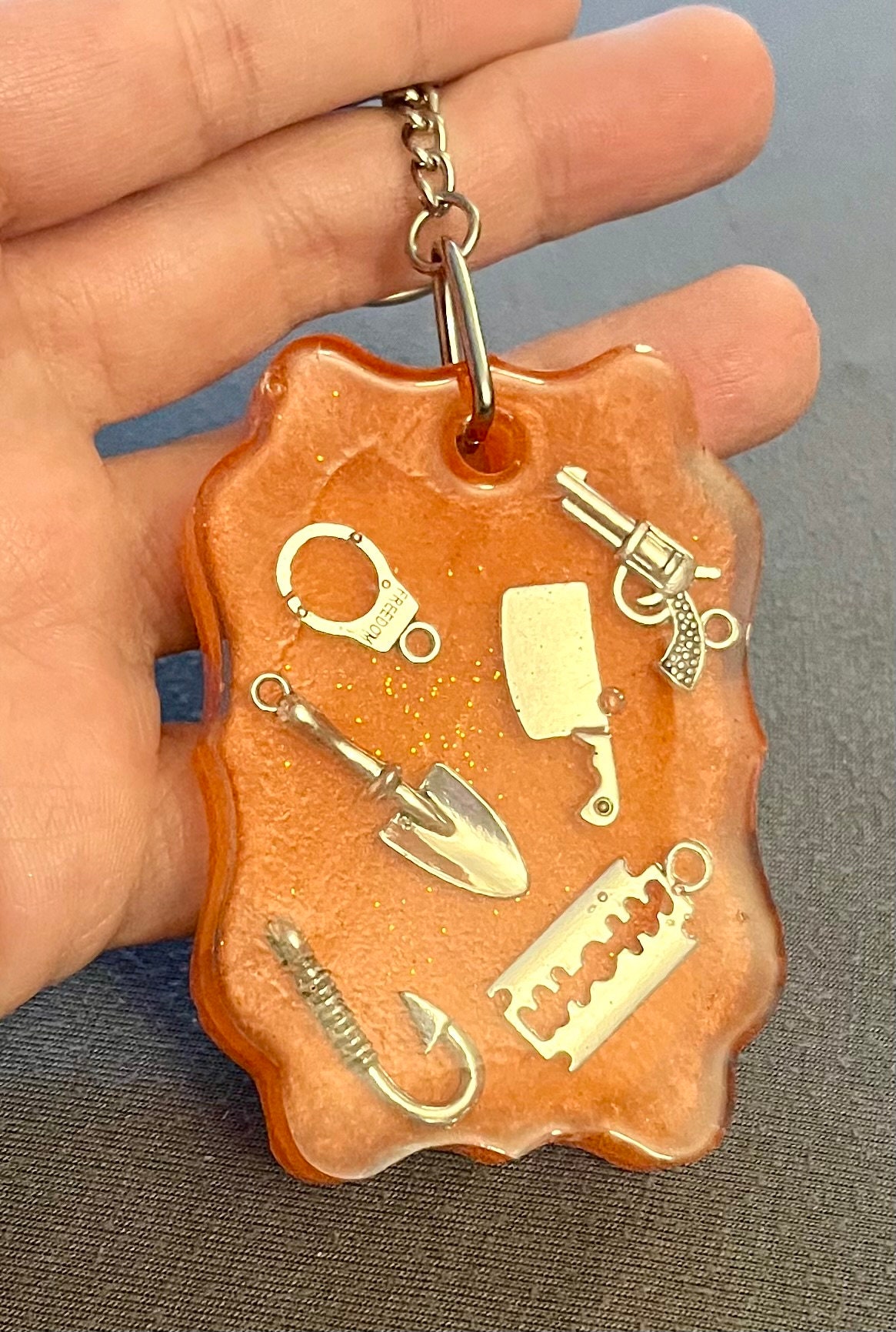 Horror Keychains Creepy Chic Resin Charms for Spooky Accessory Lovers ...