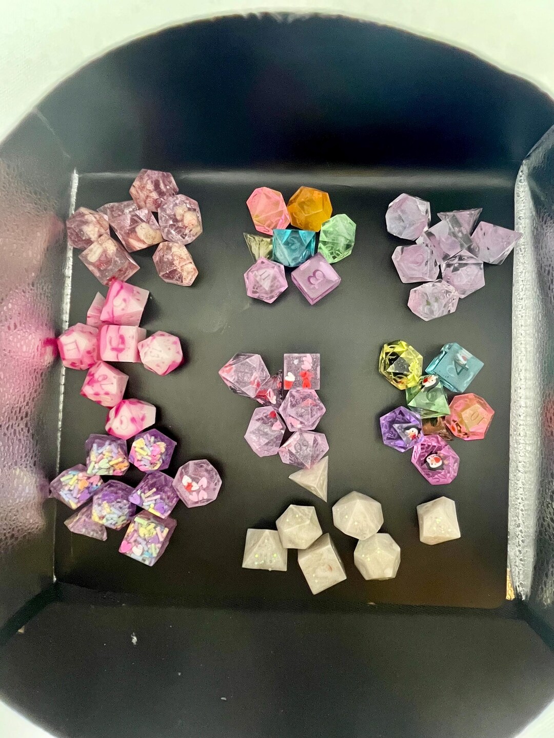 Resin Multi Shape Game Dice. Handmade From Resin by Loves2stitch ...