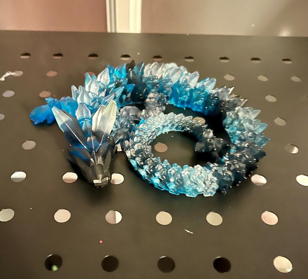 Crystal Fantasy Dragon Figure. Handmade From Resin by Loves2craft ...