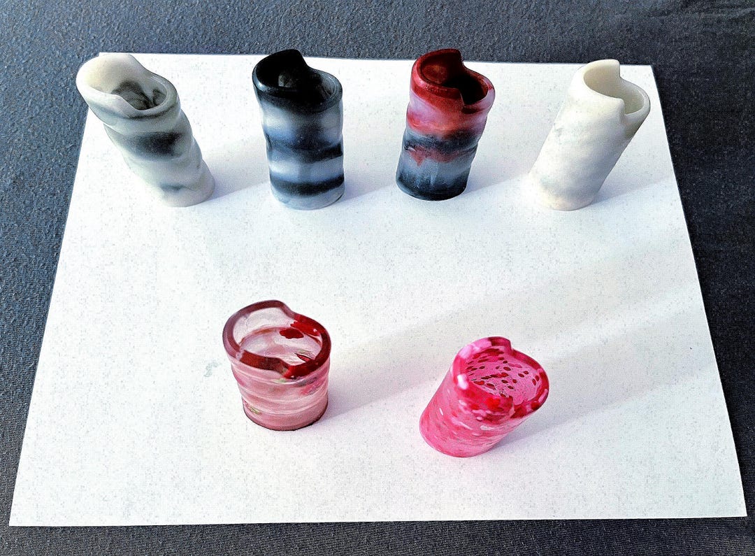 Contour Grip Hard Acrylic/resin Lighter Cases (fit Full Size Plain BIC ...