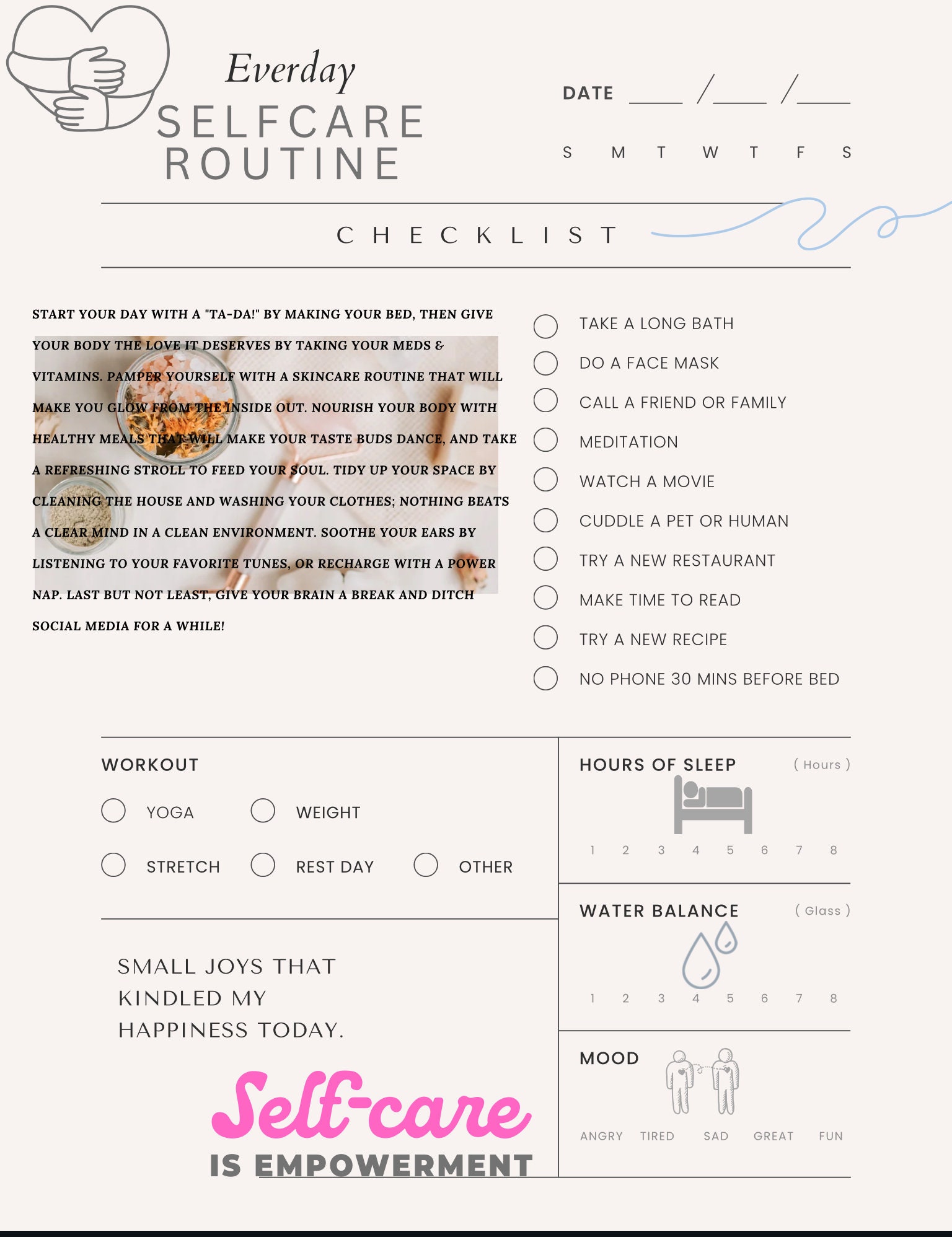 Self Care Poster - Etsy