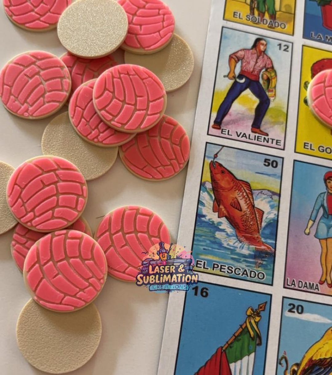 Loteria Game Concha Chips, Mexican Bingo, Party Favors, Pan Dulce ...
