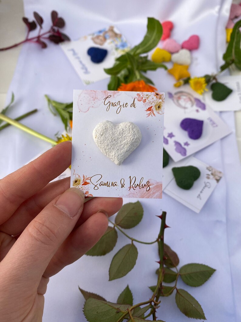 Plantable Personalized Wedding Seed Favors Seed Packet-seed Paper Baby ...