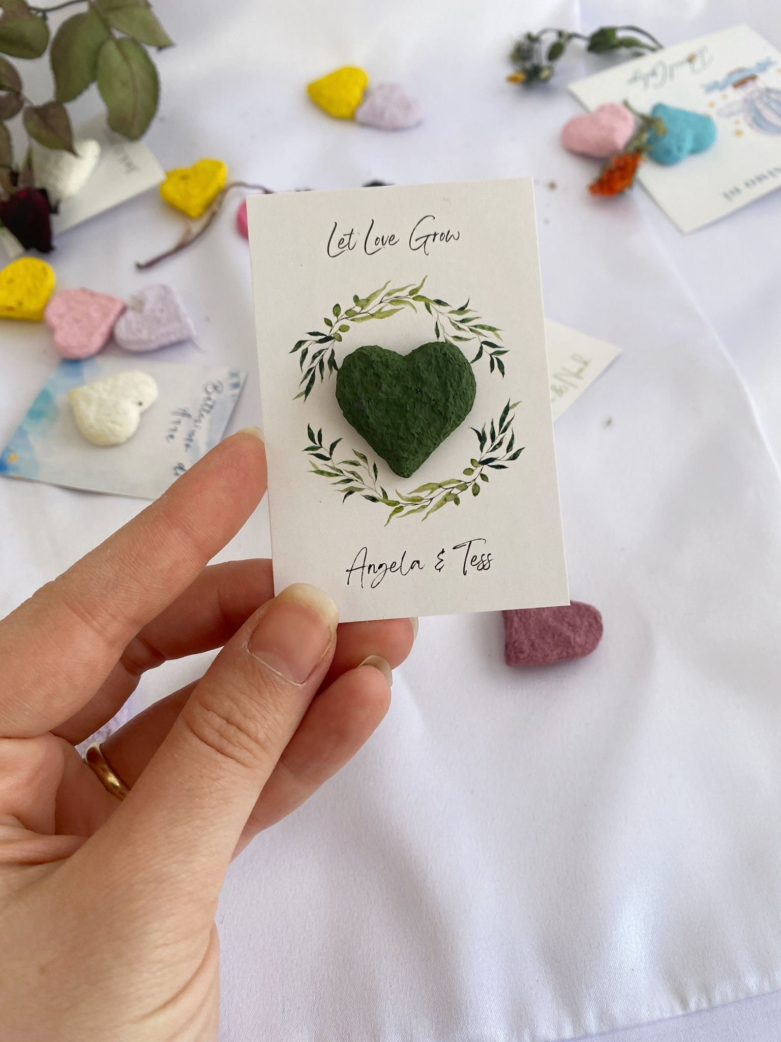 Plantable Personalized Wedding Seed Favors Seed Packet-seed Paper Baby ...