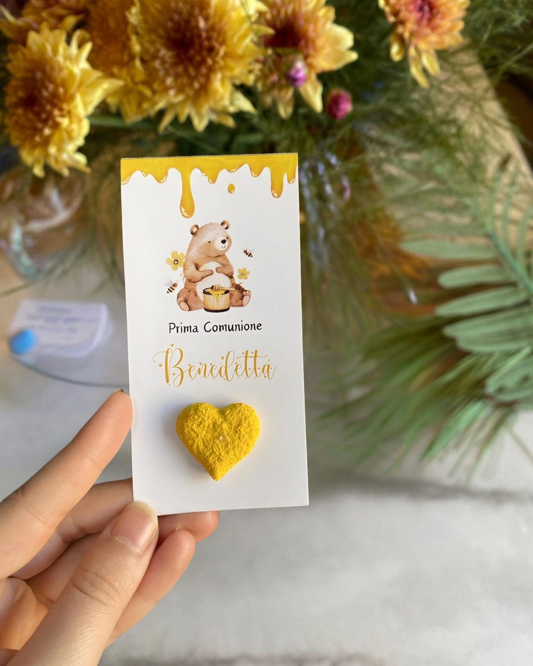 Personal Wildflower Teddy Bear Seed Card-plantable Seed Baby Favor Baby ...