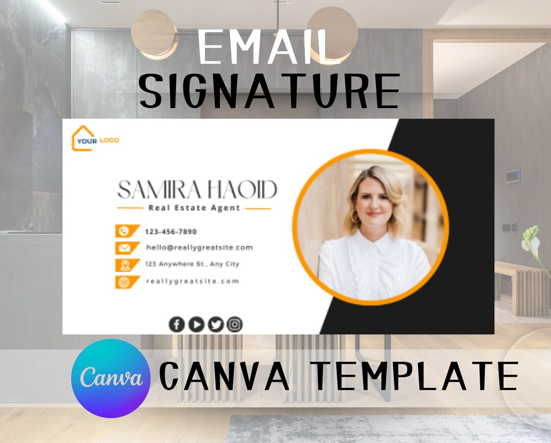 Customizable Email Signature Design for Real Estate Professionals ...