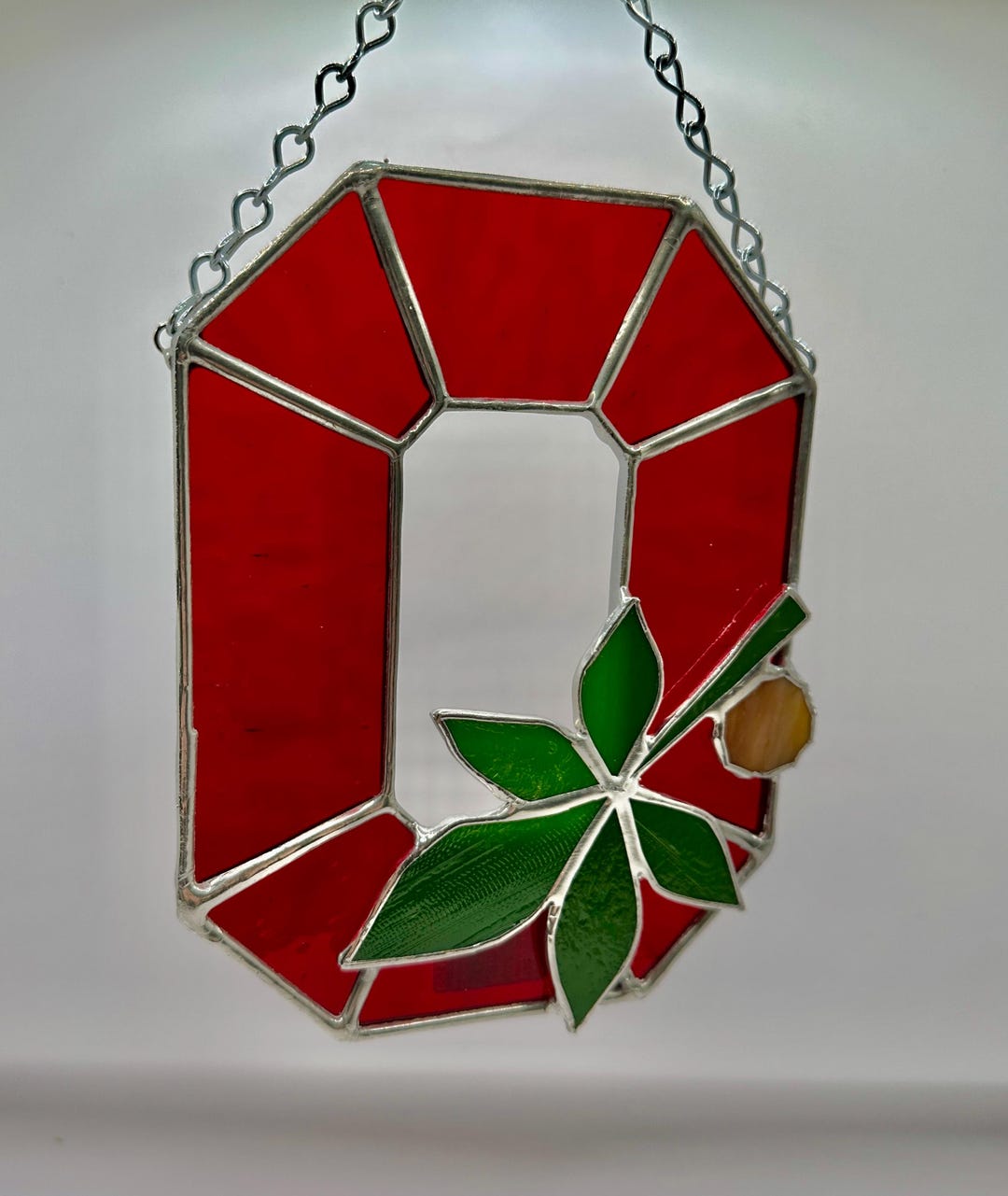 Small Licensed Ohio State Block O Suncatcher - Translucent Glass. - Etsy