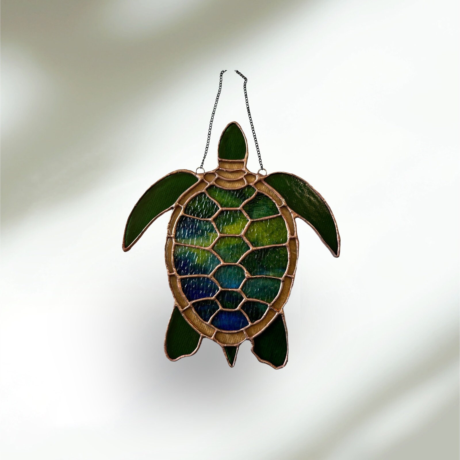 Stained Glass Sea Turtle - Etsy