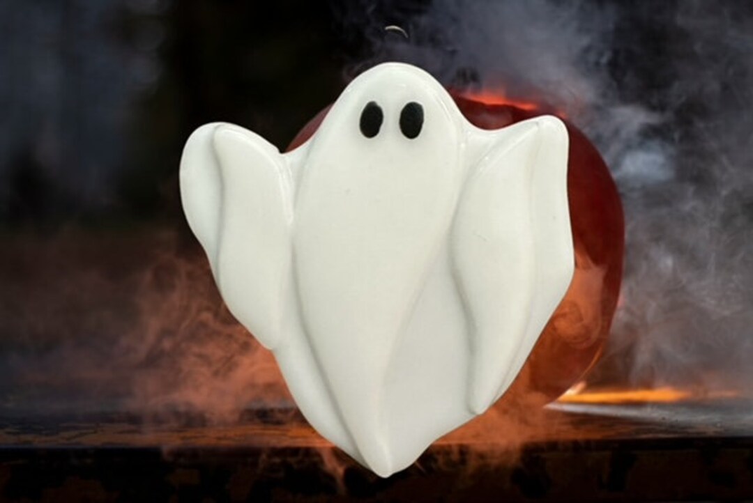 Fused Glass Ghost Ornament - Etsy