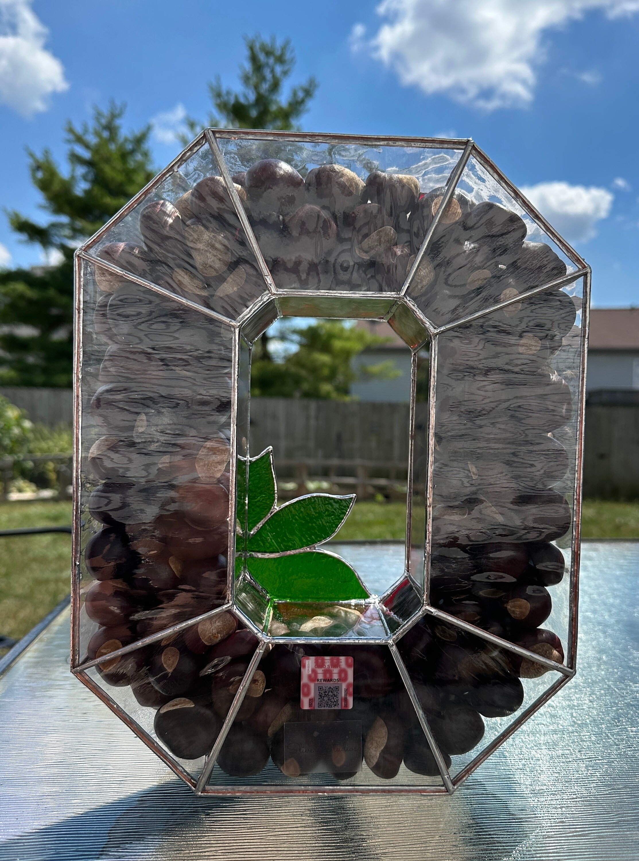 Licensed Large Glass Block O Filled With Local Buckeyes. - Etsy