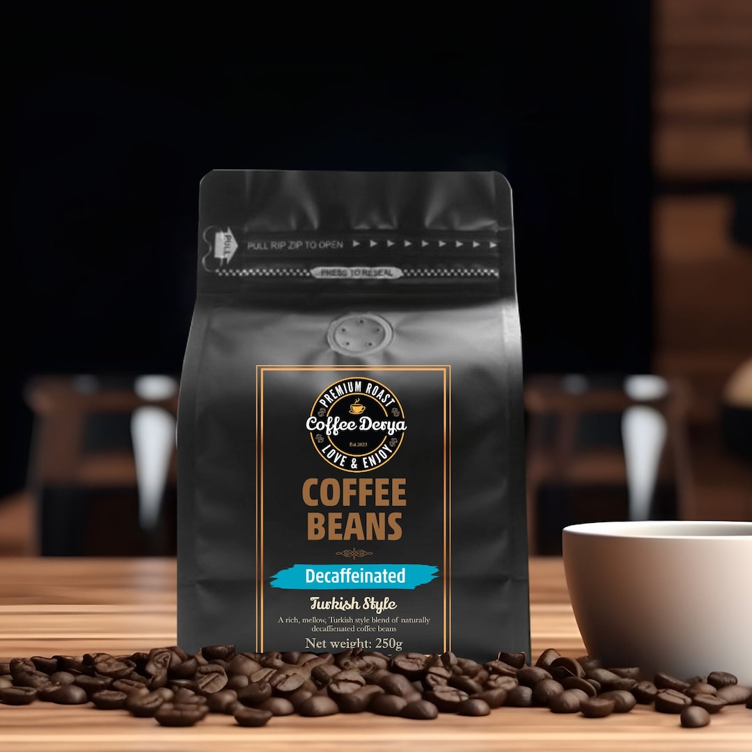 Coffee Derya Decaffeinated Roasted Coffee Beans 250g - Etsy UK