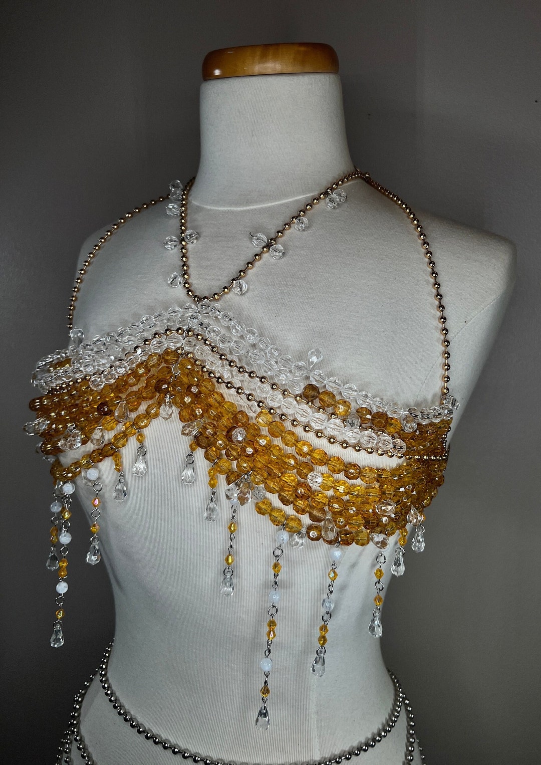 Beaded Top,beaded Bra, Body Jewelry , Beaded Bralette - Etsy