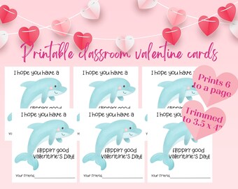Turtle Classroom Valentines Printable Valentines Day Cards for Kids ...