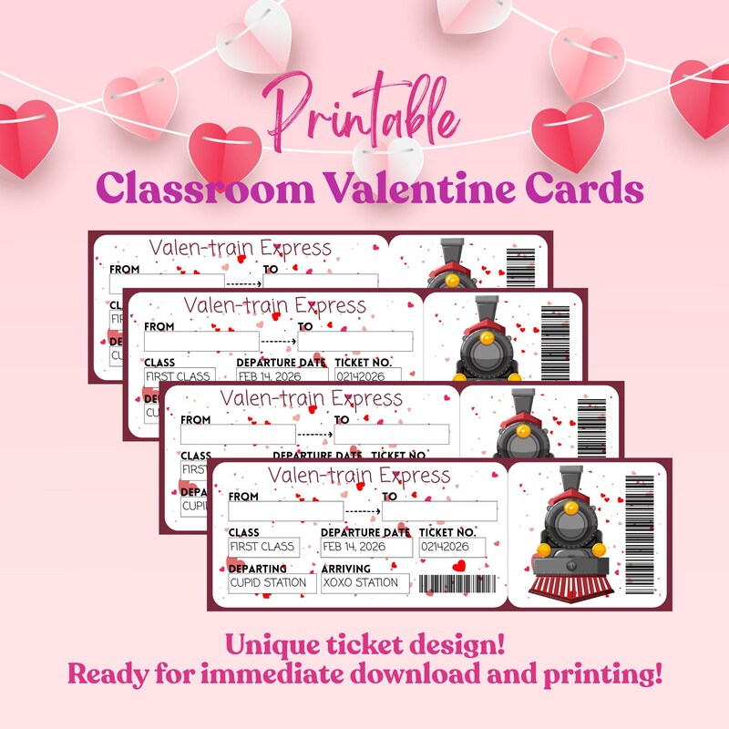 Train Valentine - Etsy