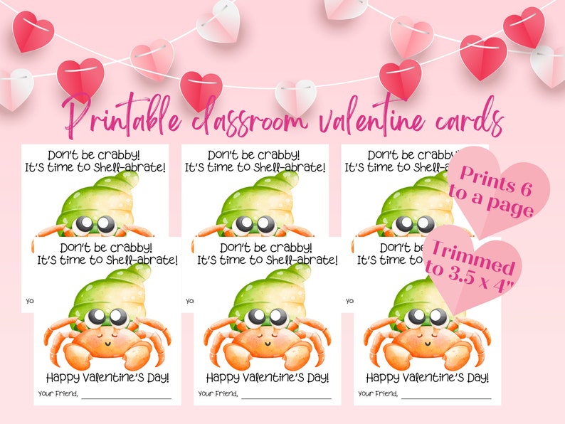 Punny Sea Creature Valentines | Printable Classroom Cards (PDF) - Etsy