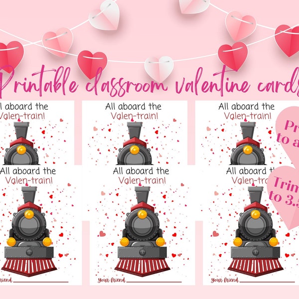 Train Valentine - Etsy