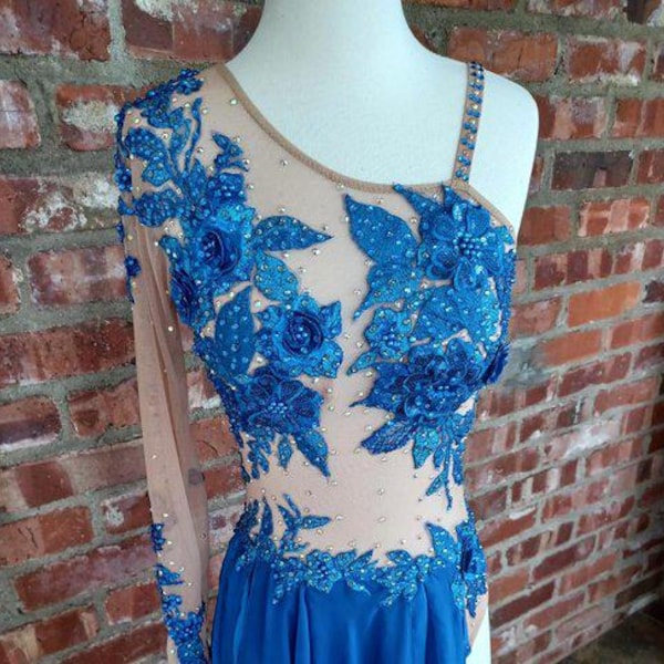 Blue Dance Costume Adult - Etsy